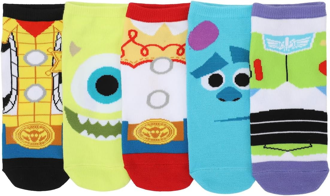 Seven Times Six Disney Pixar Character Crew Socks, Woody, Buzz, Jessie ...
