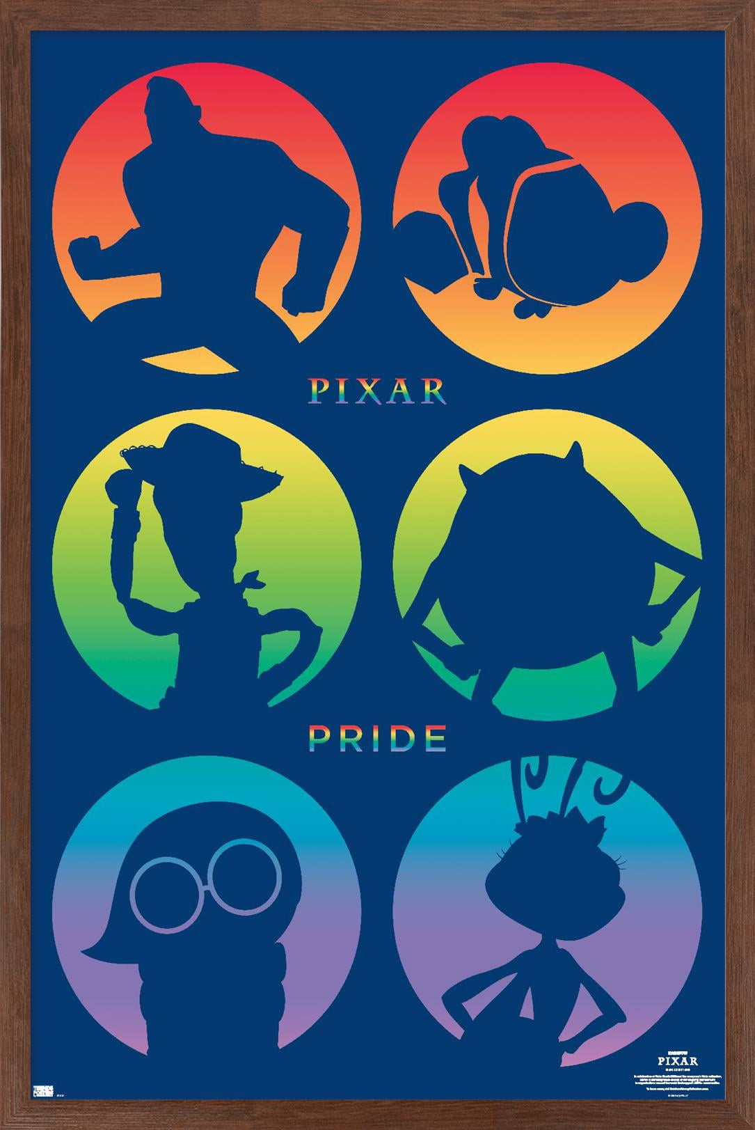 Disney Pixar - Character Pride Wall Poster, 22.375" x 34" Framed ...