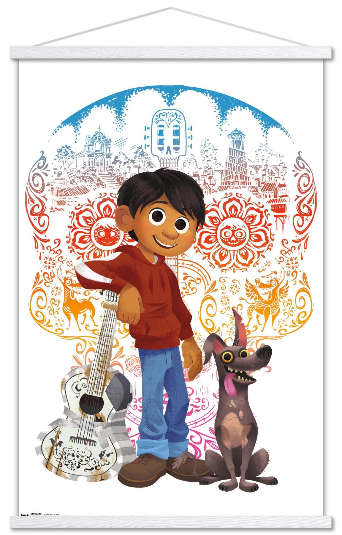 Disney Pixar Coco - Duo Wall Poster with Wooden Magnetic Frame, 22.375 ...