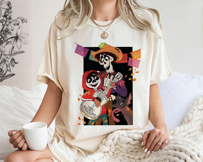 Disney Pixar Coco Miguel and Musical Scene Graphic T-Shirt, Disneyland ...
