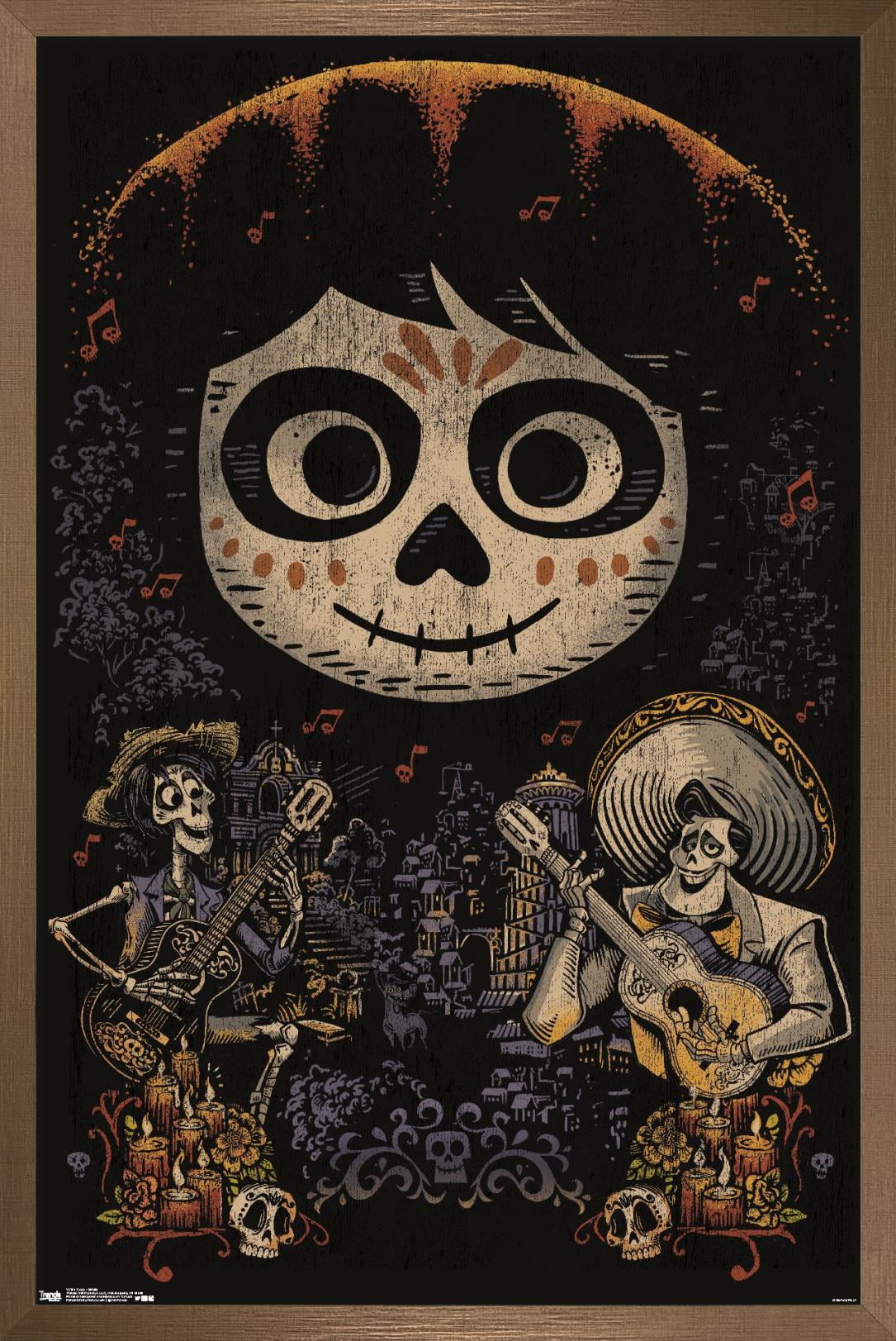 Disney Pixar Coco - Skulls Wall Poster, 14.725" x 22.375", Framed ...