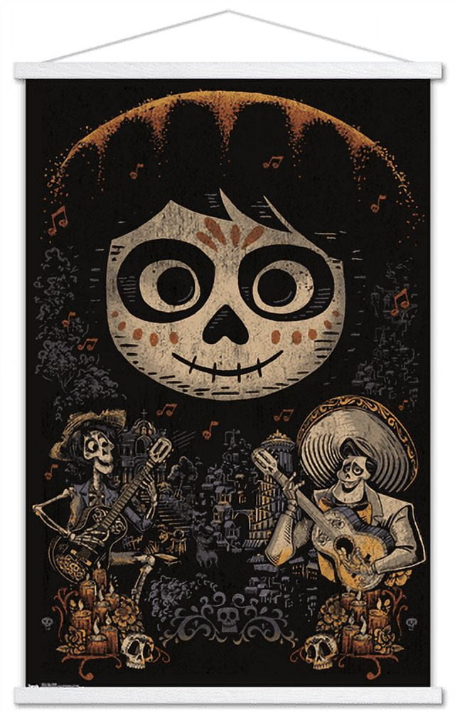 Disney Pixar Coco - Skulls Wall Poster with Magnetic Frame, 22.375" x ...