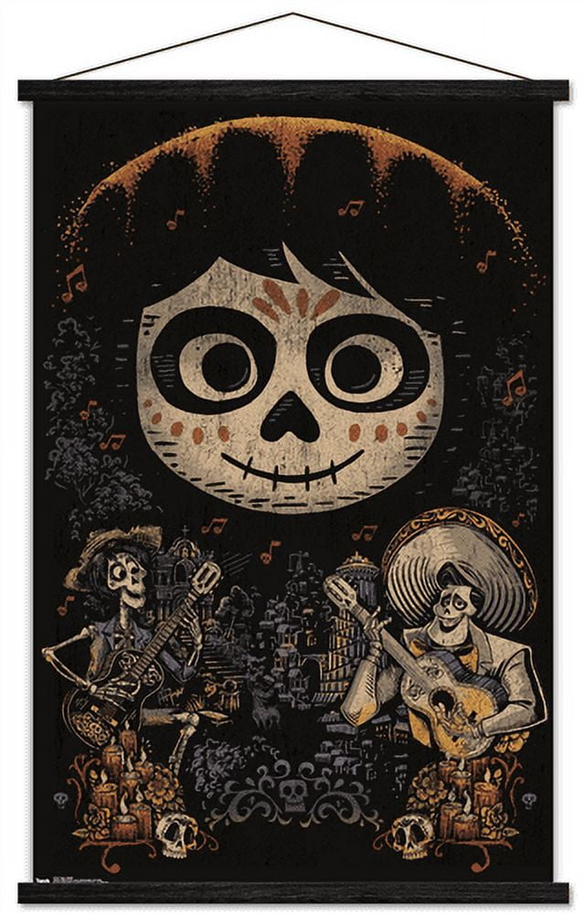 Disney Pixar Coco - Skulls Wall Poster with Magnetic Frame, 22.375" x ...