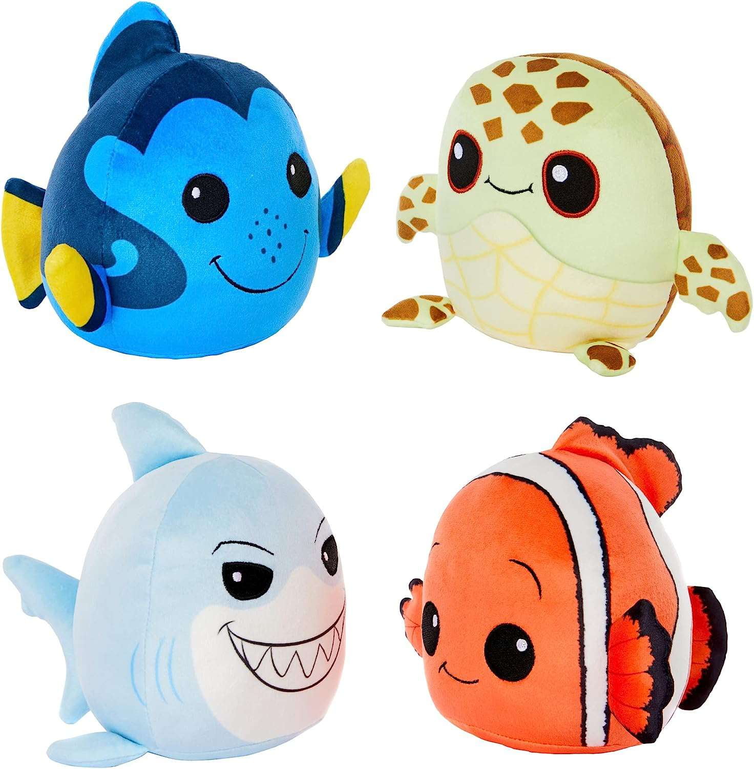 Disney / Pixar Cuutopia Nemo, Dory, Squirt & Bruce Plush 4-Pack ...