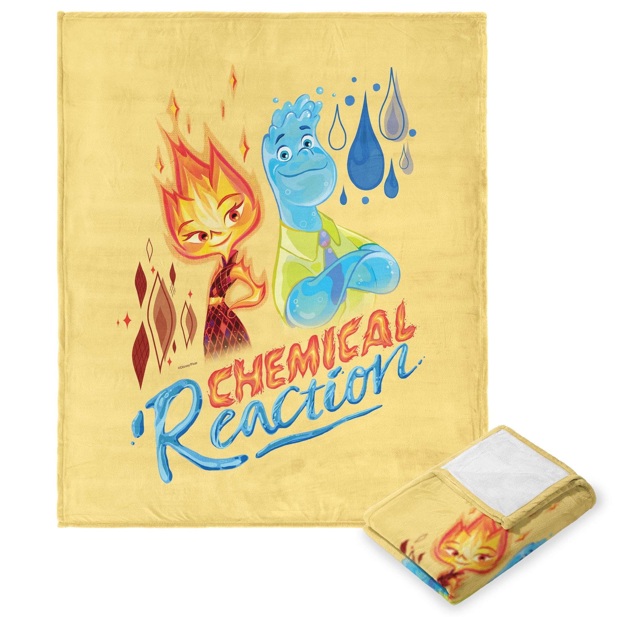 Disney Pixar Elemental Chemical Reaction Kids Silk Touch Throw Blanket ...
