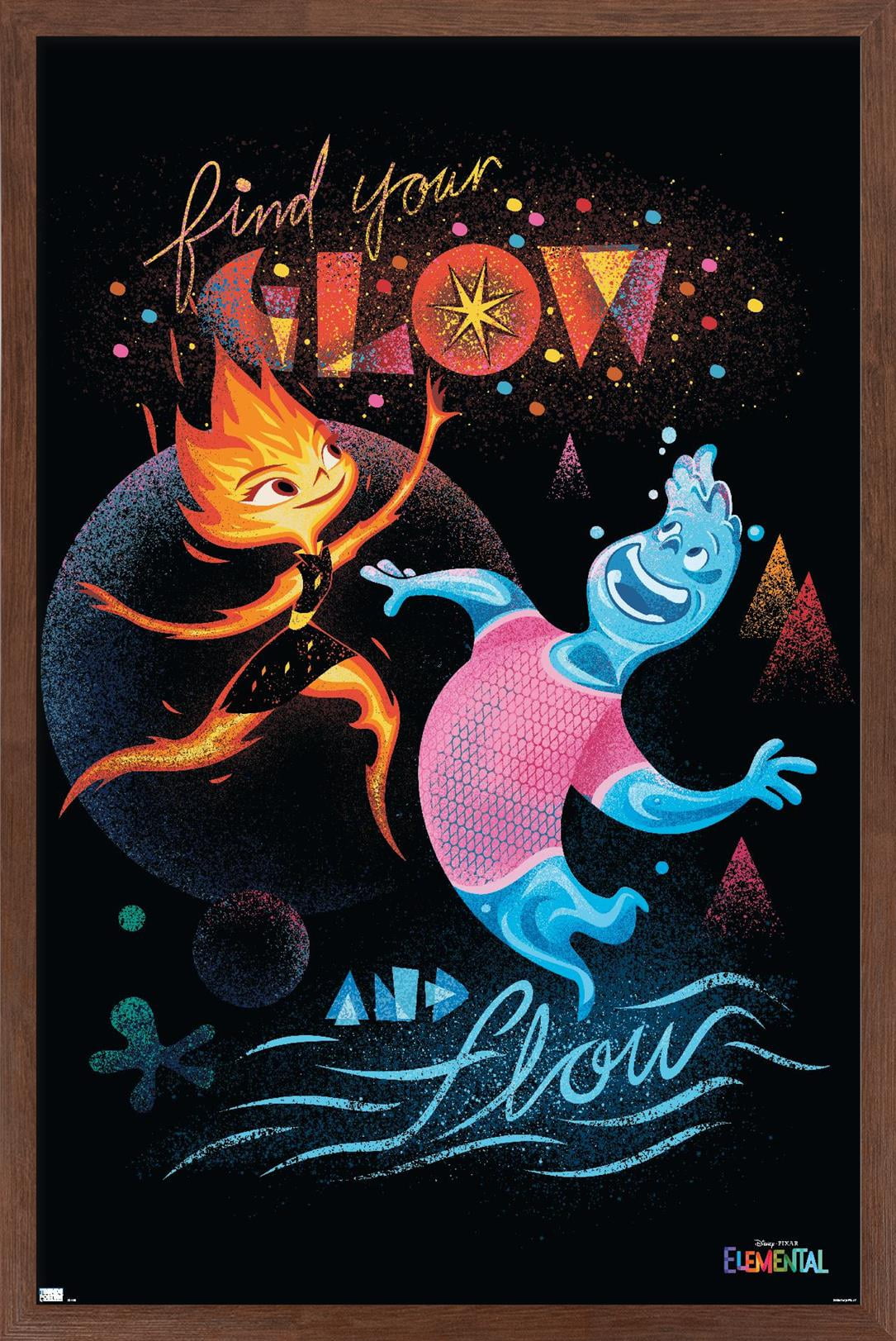 Disney Pixar Elemental - Find Your Glow Wall Poster, 14.725" x 22.375 ...