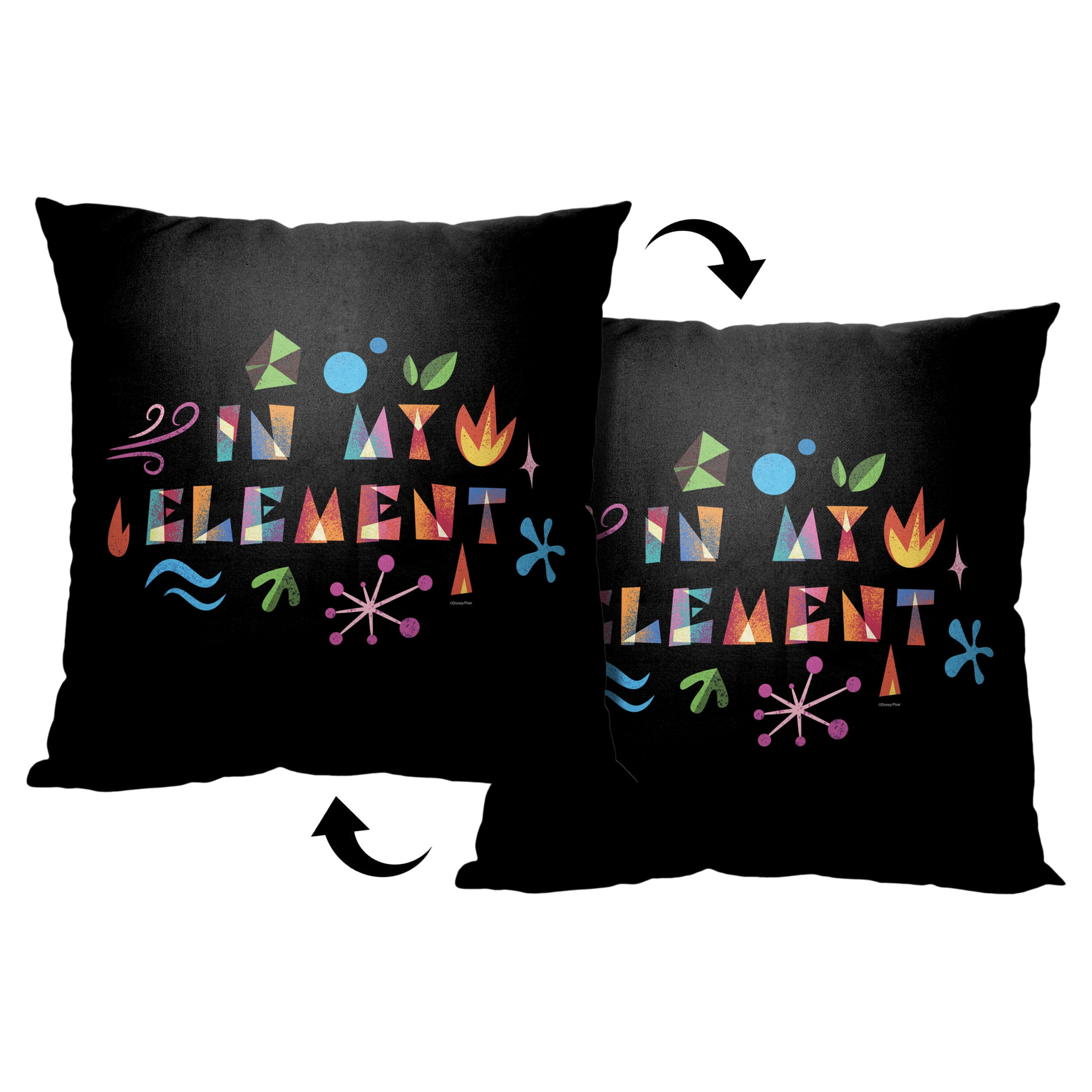 Disney Pixar Elemental In My Element Kids Printed Throw Pillow, 18 x 18 ...