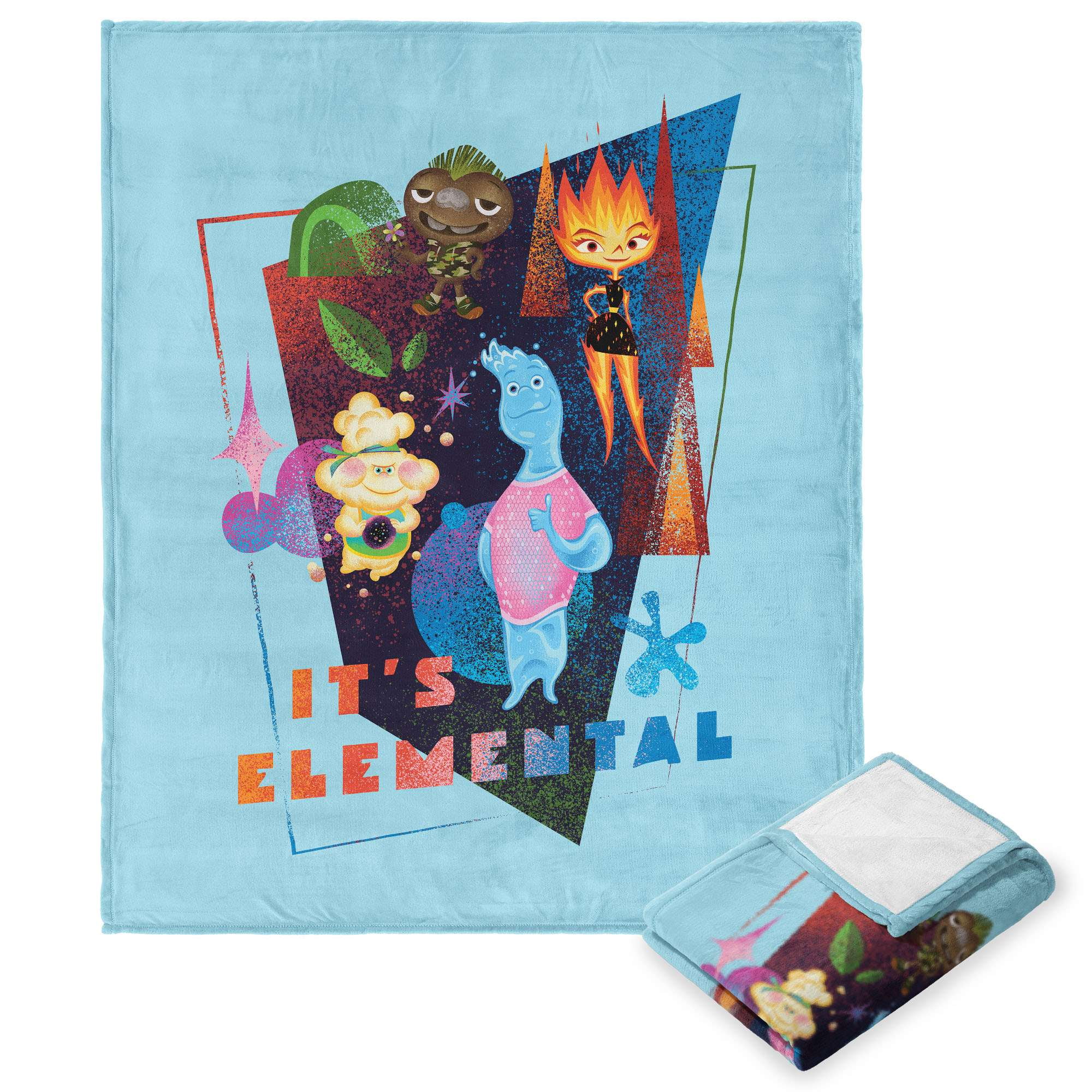 Disney Pixar Elemental It's Elemental Kids Silk Touch Throw Blanket ...