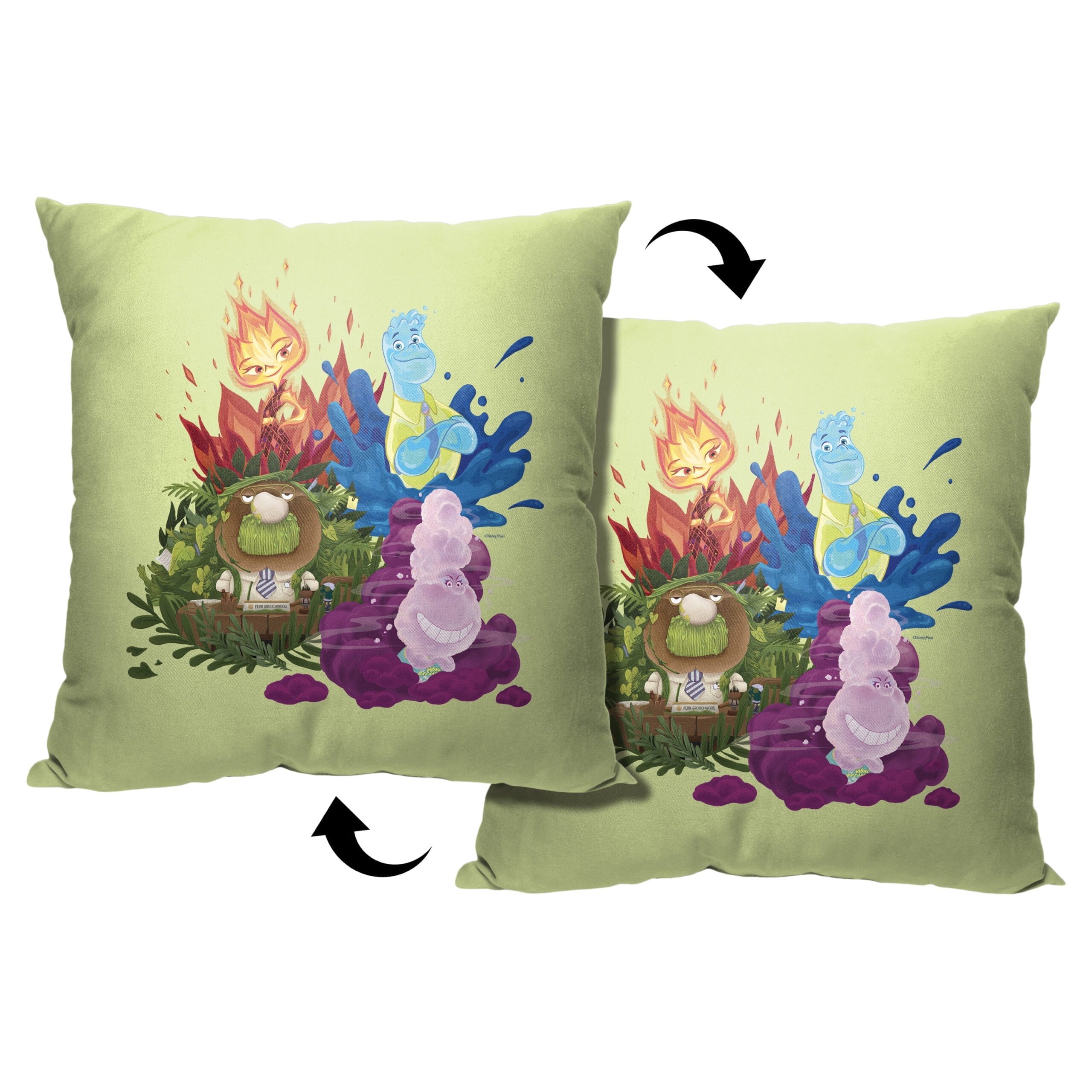 Disney Pixar Elemental Natural Charmers Kids Printed Throw Pillow, 18 x ...