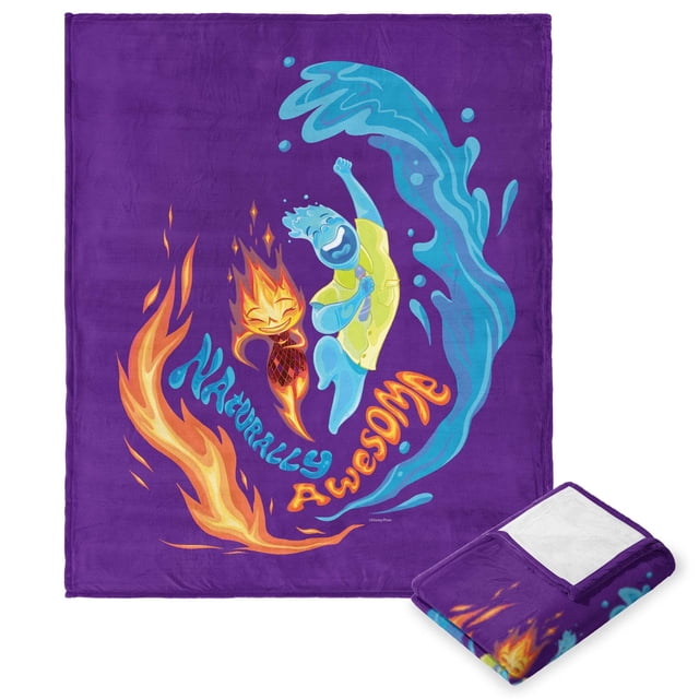 Disney Pixar Elemental Naturally Awesome Kids Silk Touch Throw Blanket ...