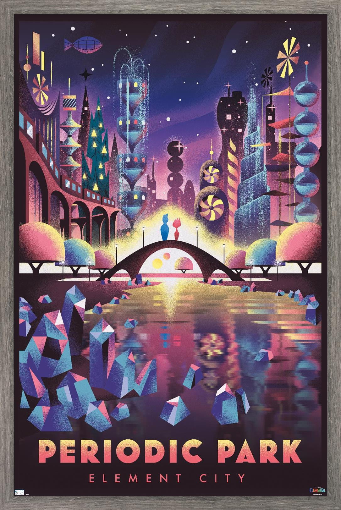 Disney Pixar Elemental - Periodic Park Wall Poster, 14.725" x 22.375 ...