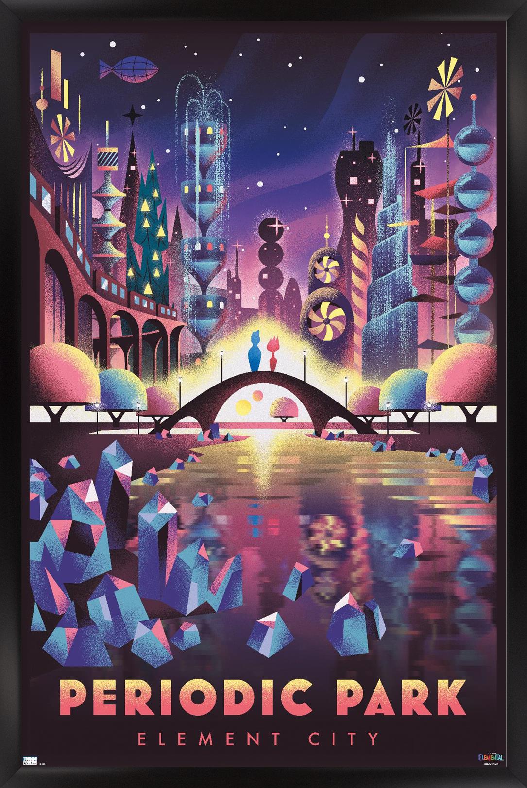 Disney Pixar Elemental - Periodic Park Wall Poster, 14.725" x 22.375 ...