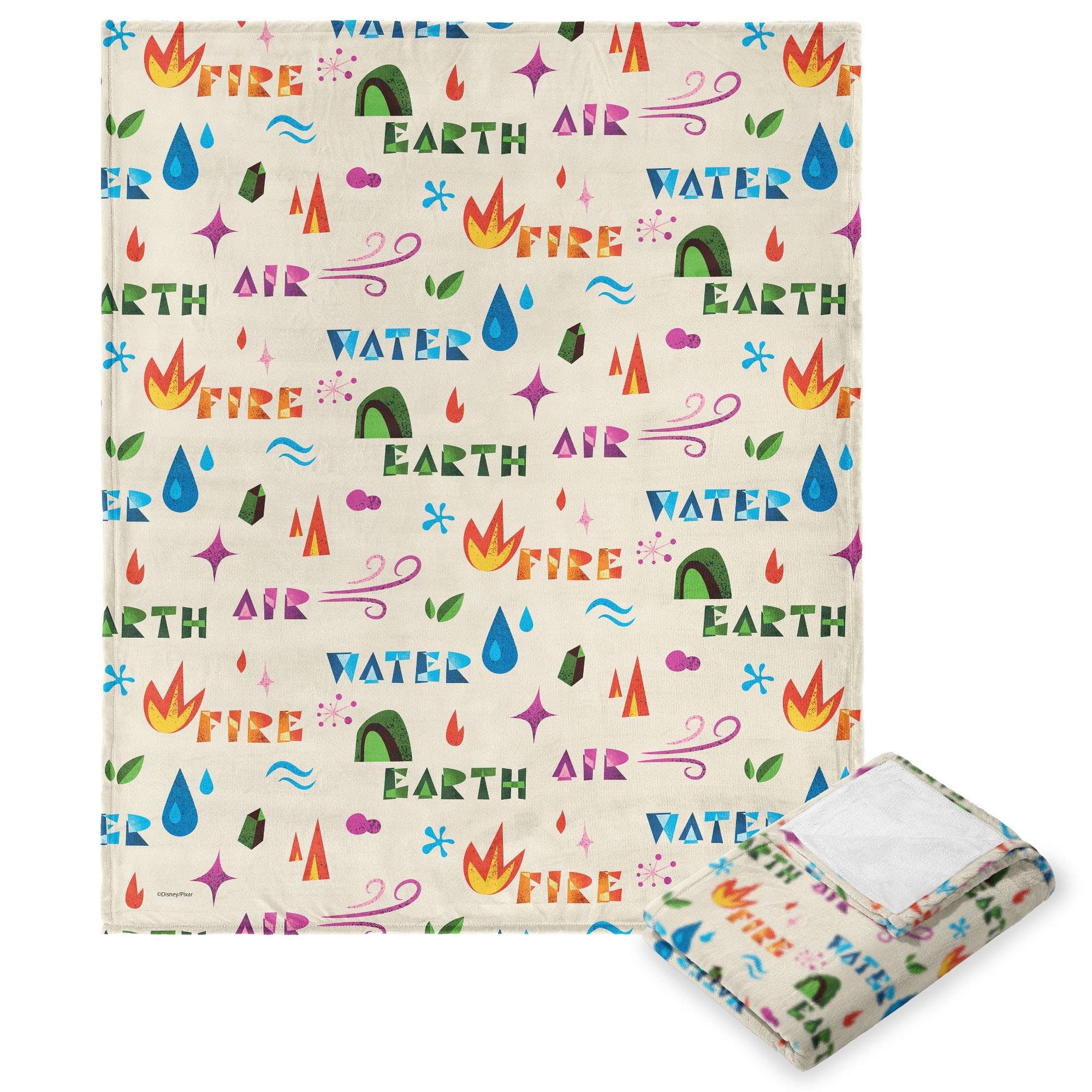 Disney Pixar Elemental The Elements Kids Silk Touch Throw Blanket ...