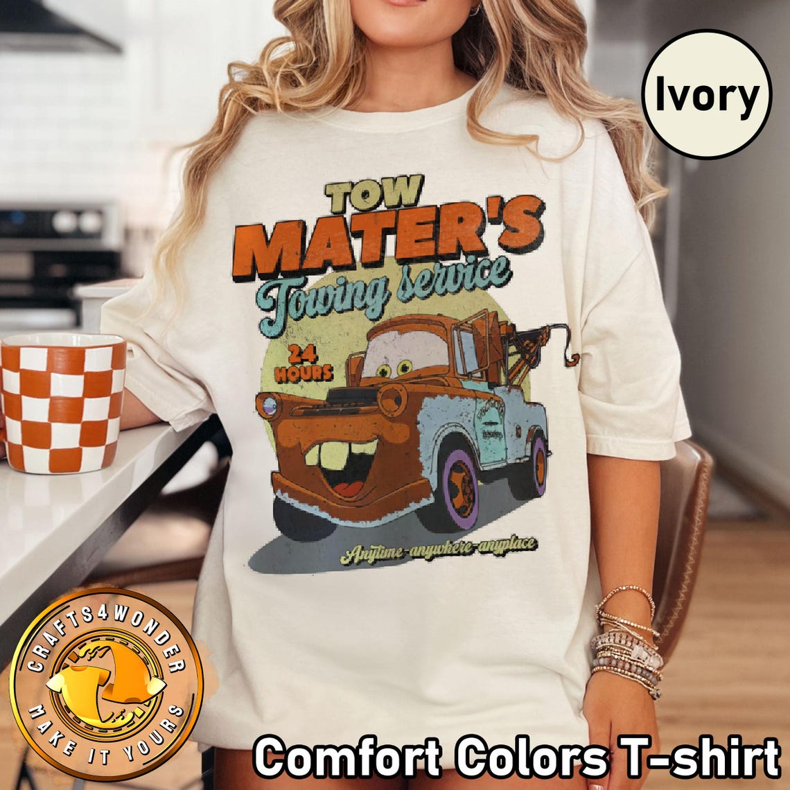 Disney Pixar Est.1951 T-Shirt, Retro Tow Mater'S Towing Service shirt ...