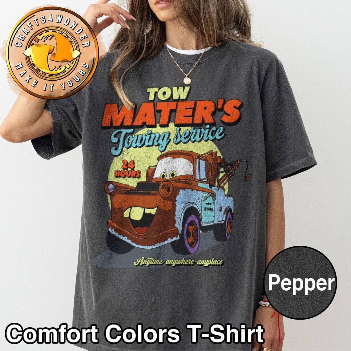 Disney Pixar Est.1951 T-Shirt, Retro Tow Mater'S Towing Service shirt ...