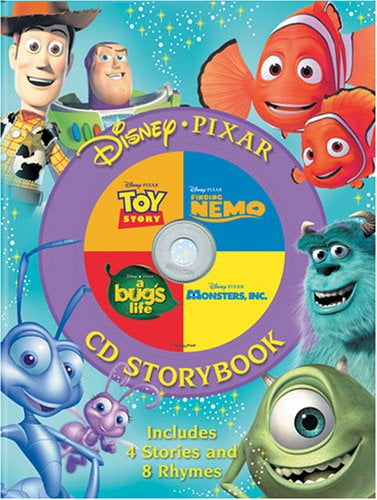 Pre-Owned Disney, Pixar CD Storybook (4-In-1 Disney Audio CD Storybooks ...