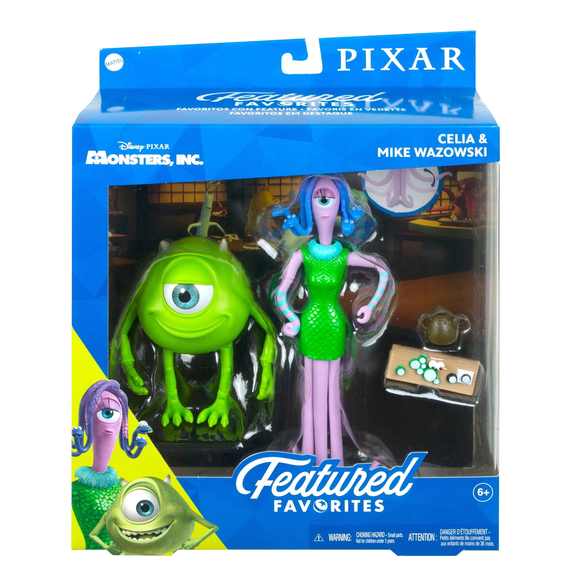 Disney Pixar Featured Favorites Celia Mae & Mike Wazowski Collectable ...