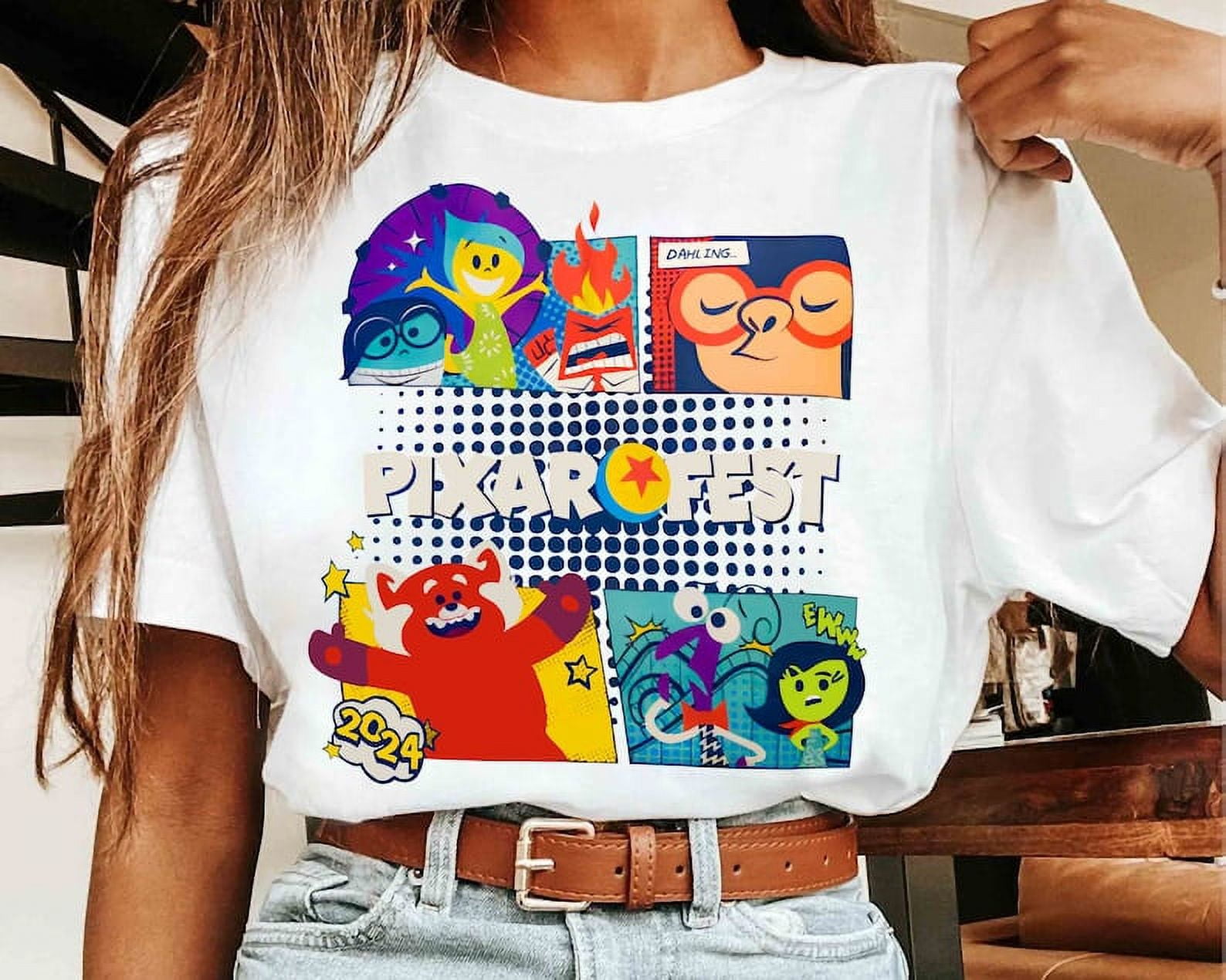 Disney Pixar Fest 2024 T-shirt, Inside Out Group, Monster Inc, Toy ...