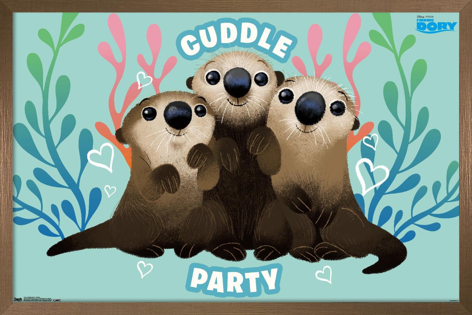 Disney Pixar Finding Dory - Cuddle Wall Poster, 22.375" x 34", Framed ...