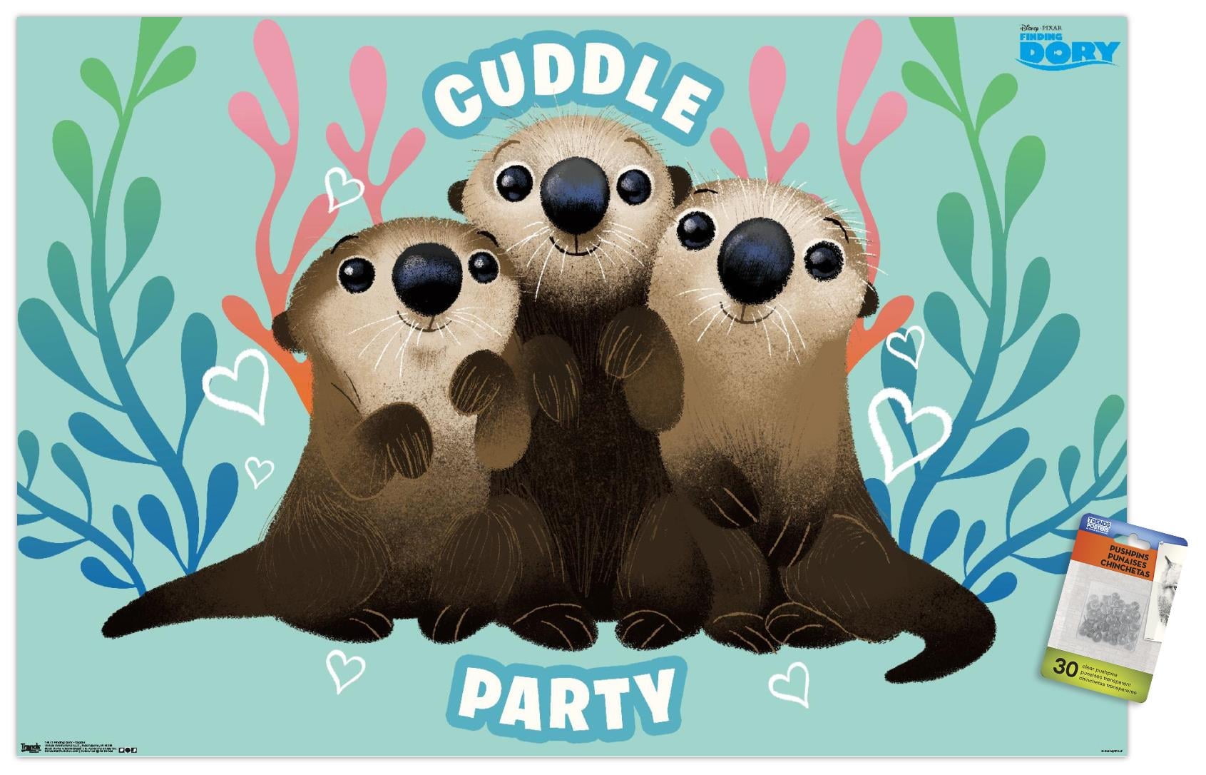 Disney Pixar Finding Dory - Cuddle Wall Poster with Push Pins, 22.375 ...