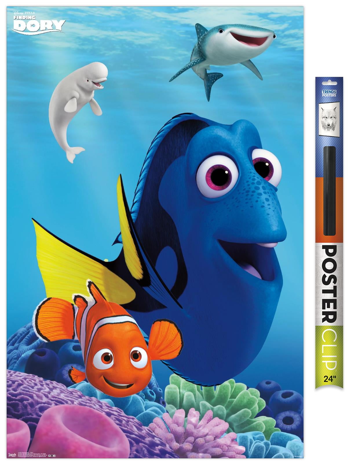 Disney Pixar Finding Dory - Dory Wall Poster, 22.375" x 34" - Walmart.com