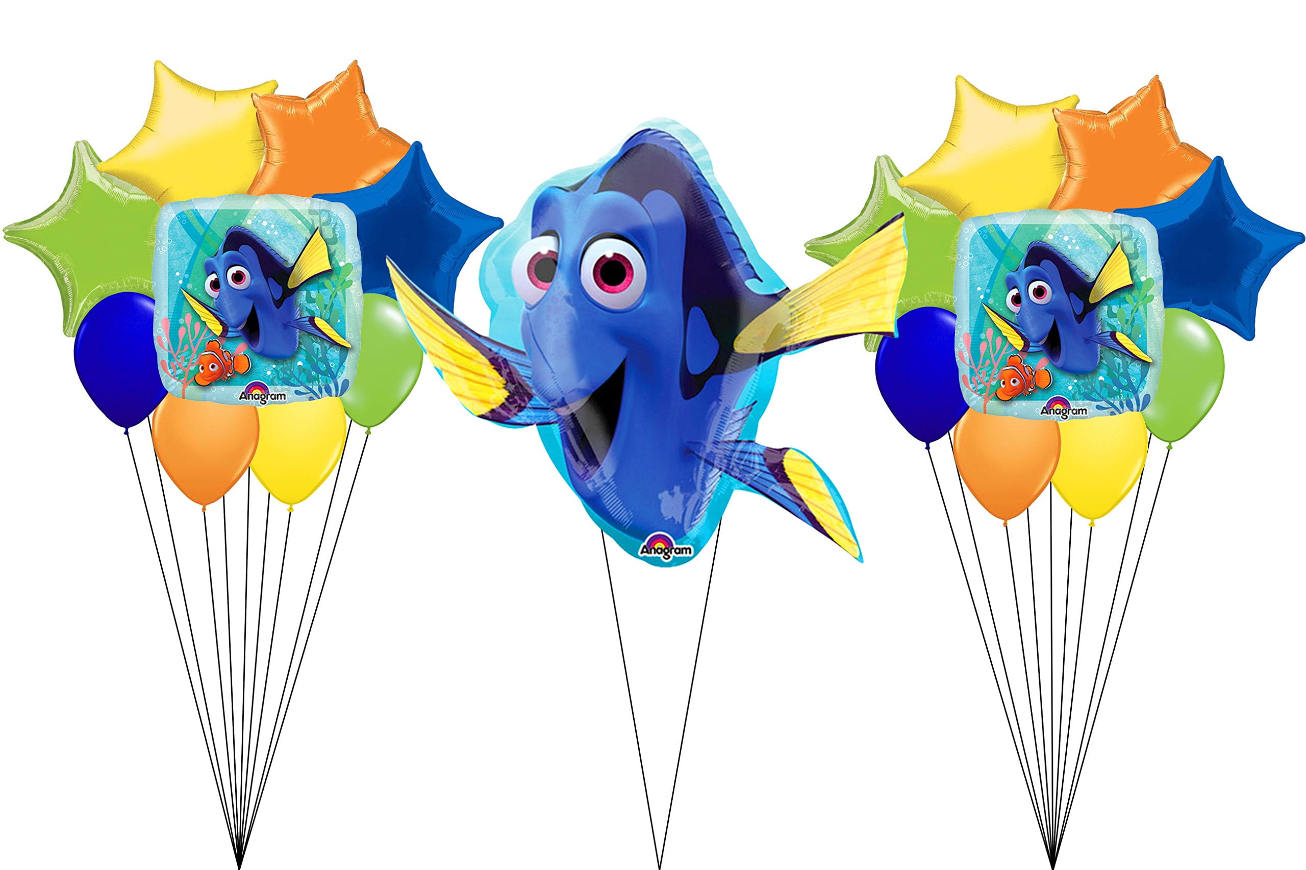 Disney Pixar Finding Dory Exclusive Colorful 20 CT Balloon Bouquet ...