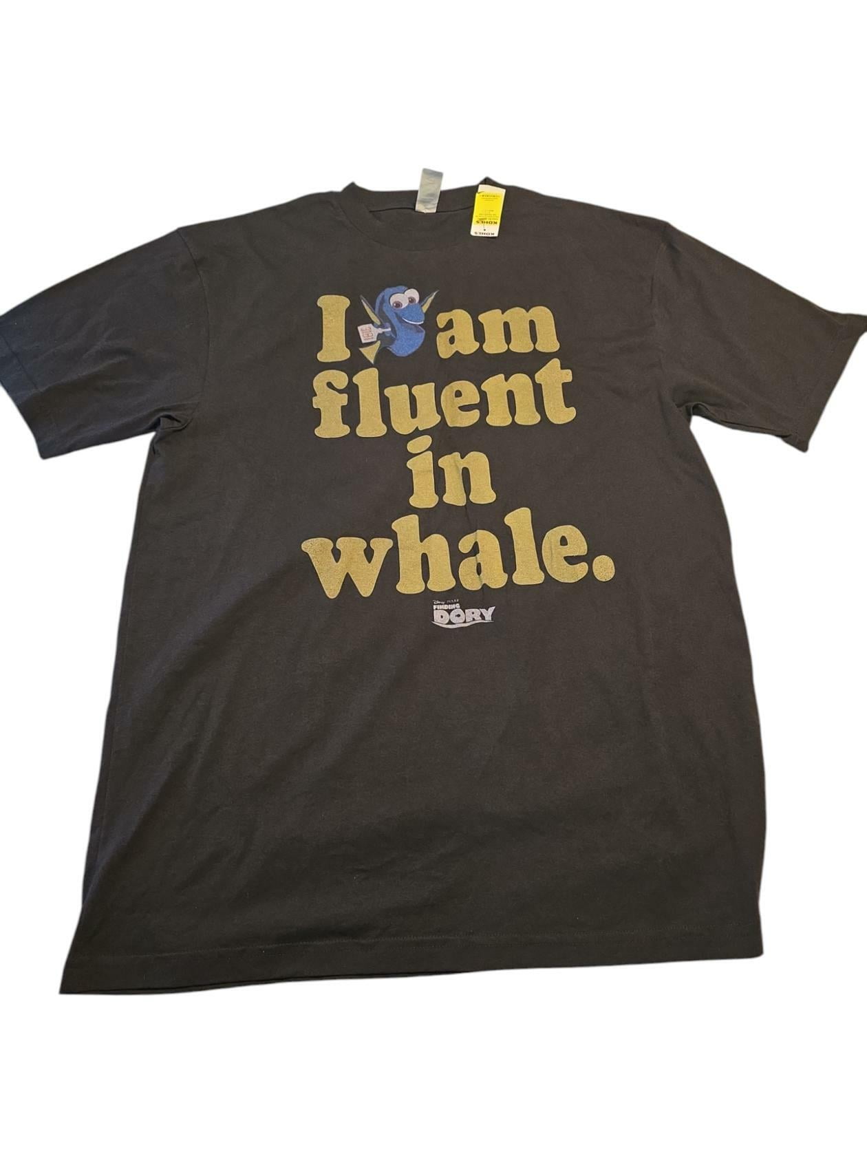Disney Pixar Finding Dory I Am Fluent In Whale T-Shirt Men XLT ...