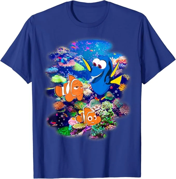 Disney Pixar Finding Dory Nemo Rainbow Reef T-Shirt - Walmart.com
