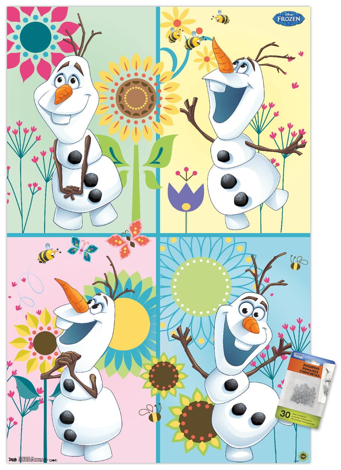 Disney Pixar Frozen Fever - Olaf 22.37" x 34" Poster, by Trends ...