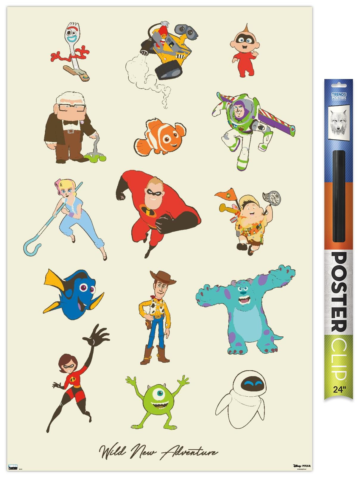 Disney Pixar - Group Wall Poster, 22.375" x 34" - Walmart.com