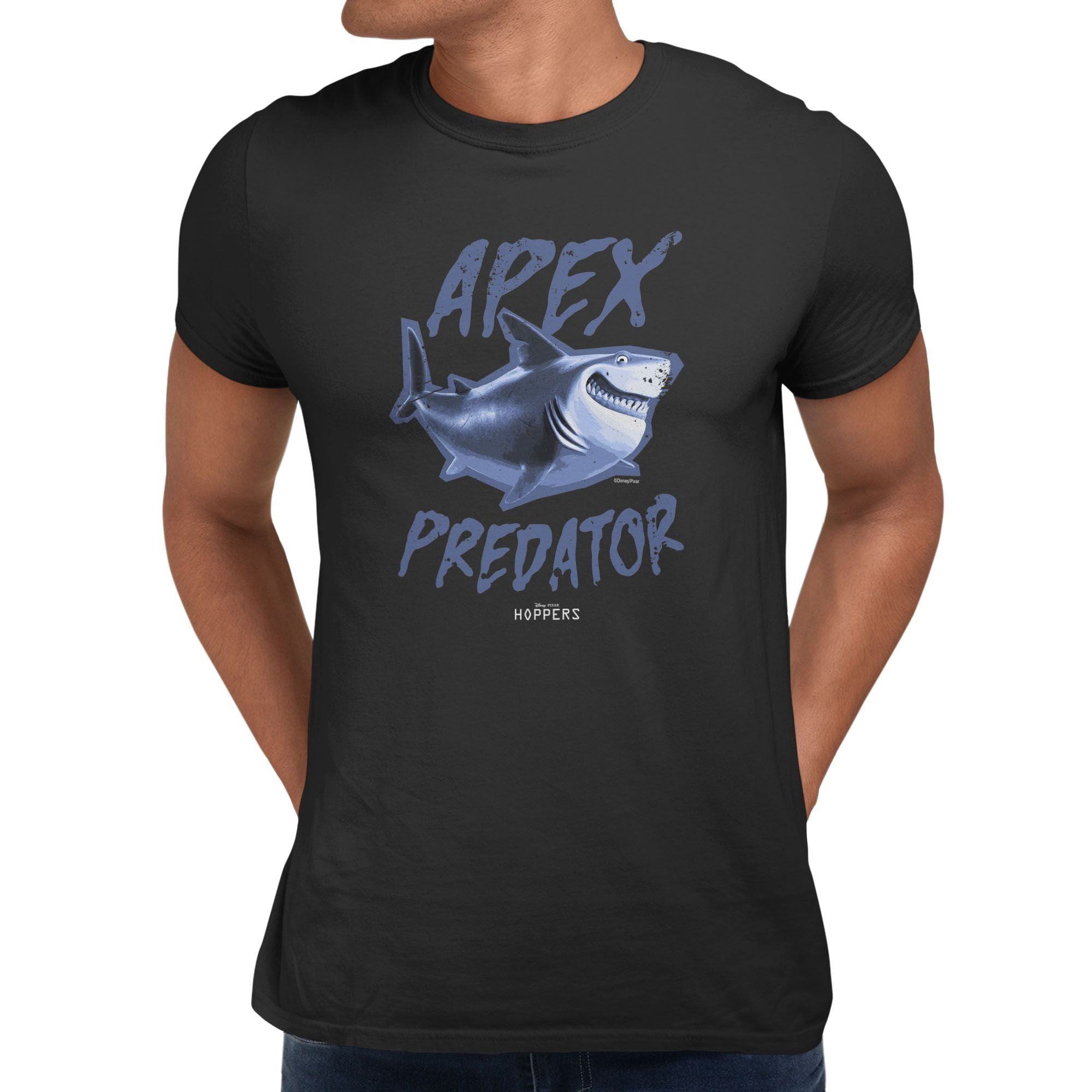 Disney Pixar Hoppers Apex Predator Diane Shark Men's T Shirt (Black, S ...
