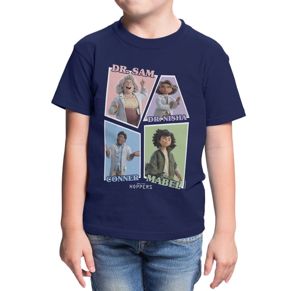 Disney Pixar Hoppers Humans Squared Youth T Shirt (Navy, XS-XL ...