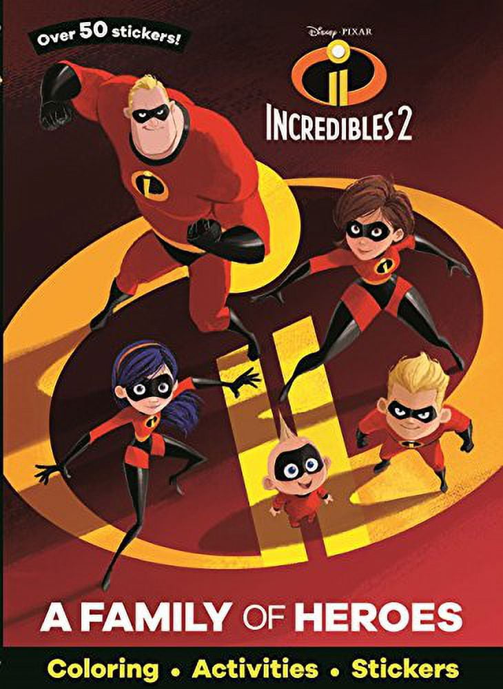 Pre-Owned Disney Pixar Incredibles 2 Heroes and Supervillains Paperback ...