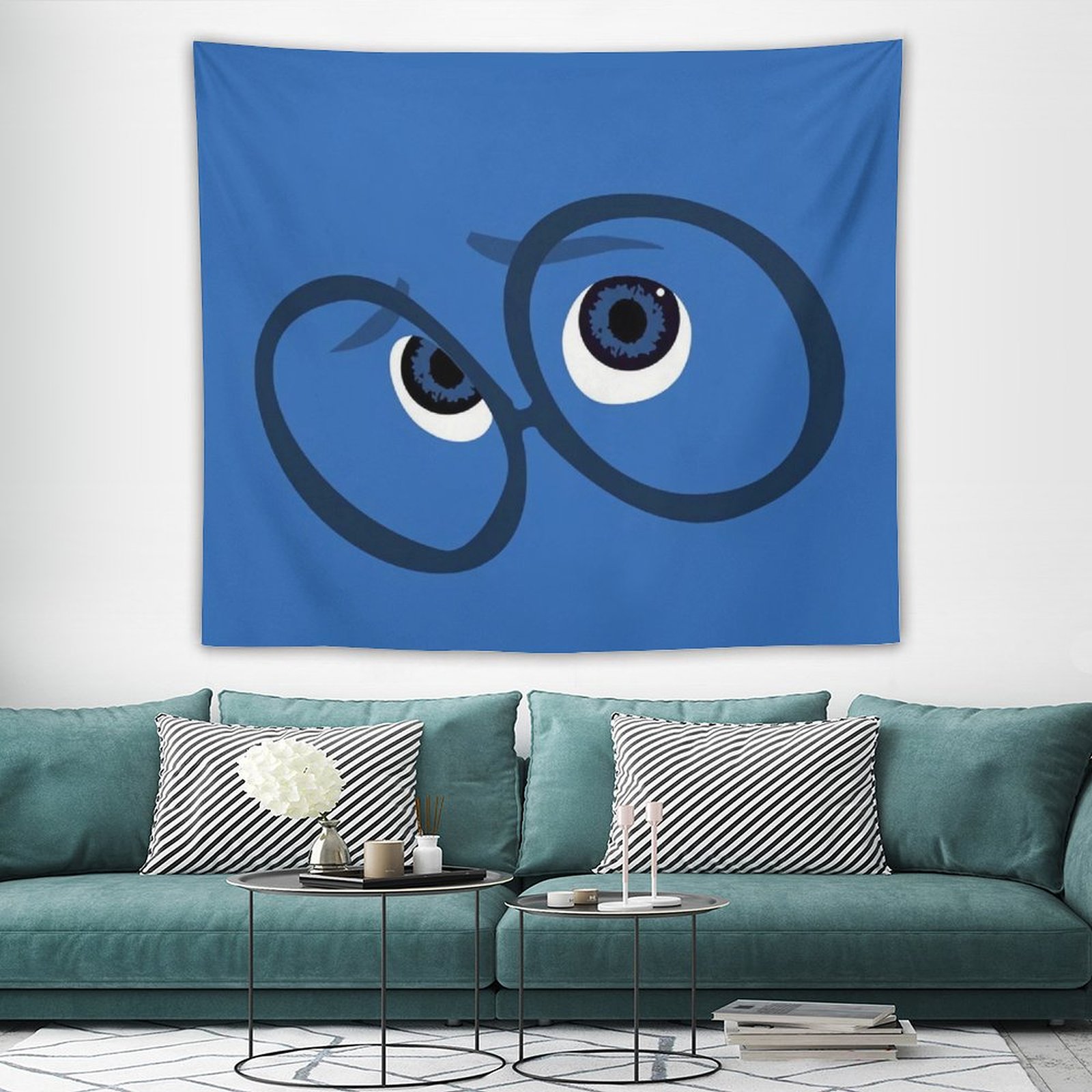 Pixar Inside Out Fear Face Tapestry,Pixar Inside Out Fear Face Wall ...
