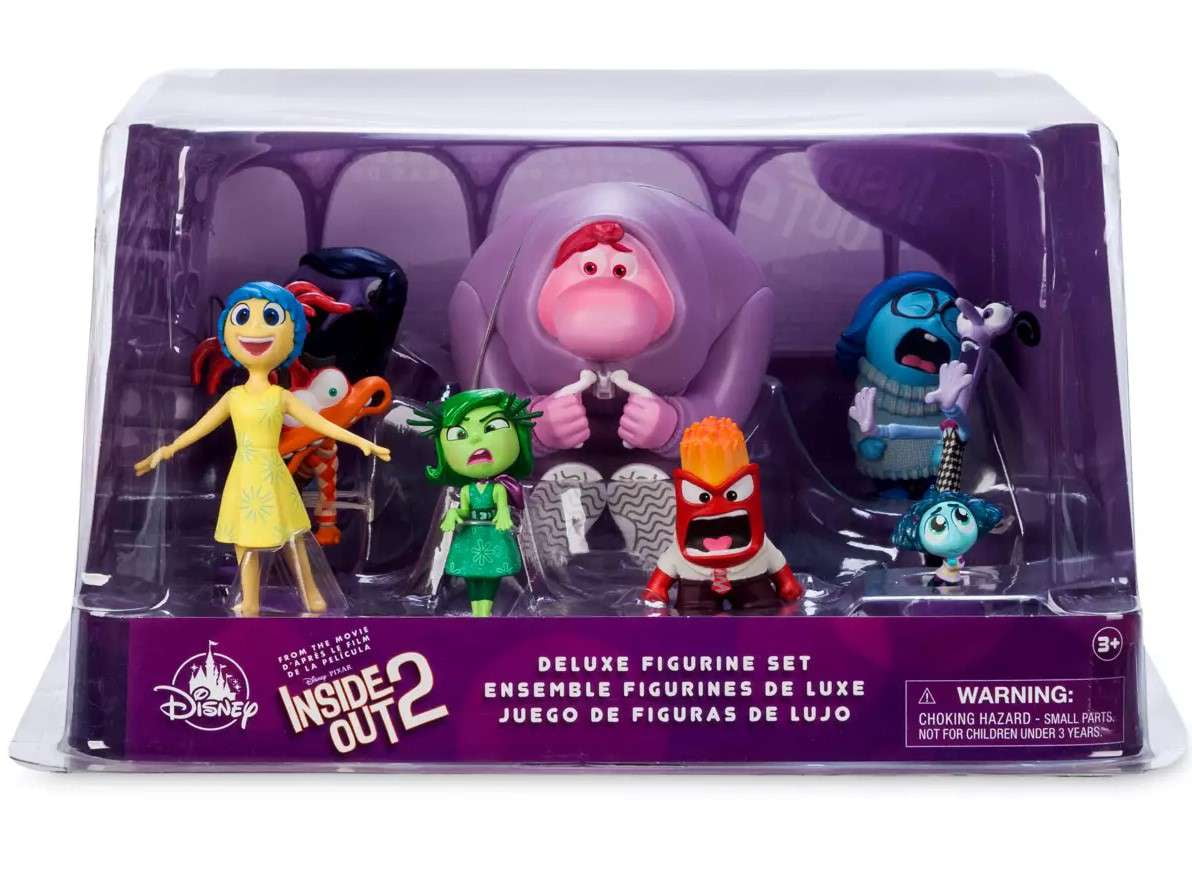 Disney / Pixar Inside Out 2 9-Piece Deluxe PVC Figure Playset - Walmart.com