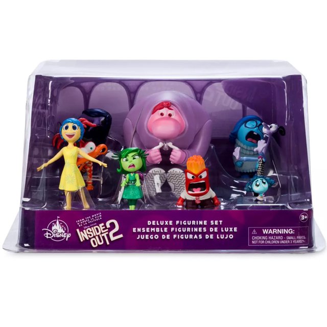 Disney / Pixar Inside Out 2 9-Piece Deluxe PVC Figure Playset - Walmart.com