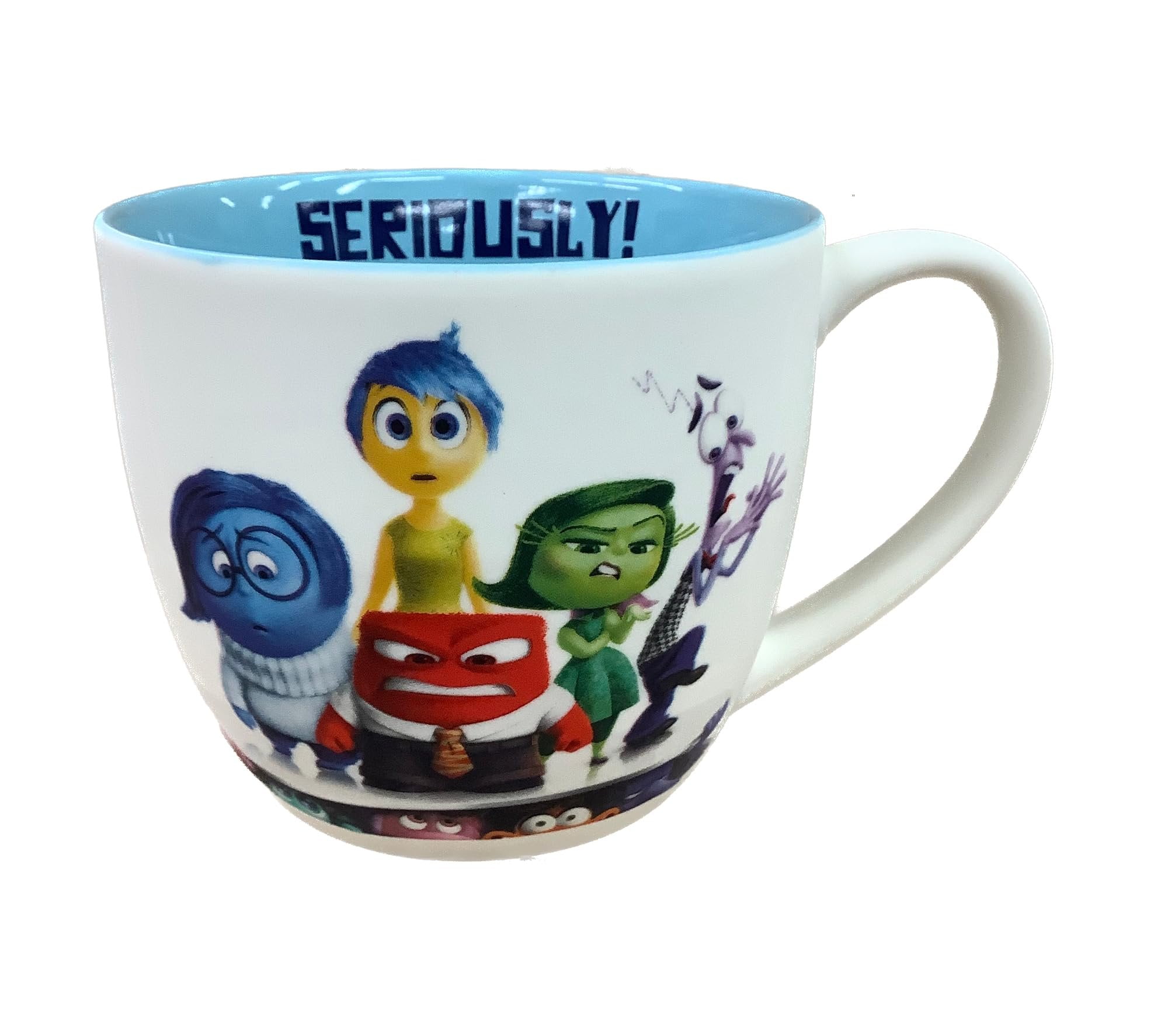 Disney Pixar Inside Out 2 Coffee Mug, Light Blue Interior, Seriously ...