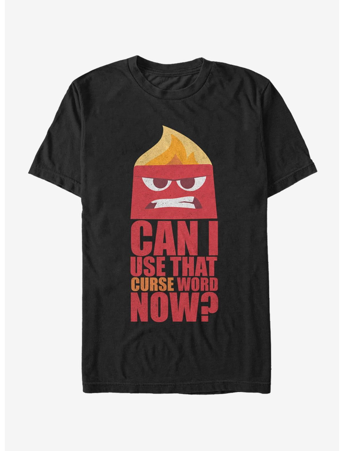 Disney Pixar Inside Out Anger Can I Use That Curse Word Now T-Shirt ...