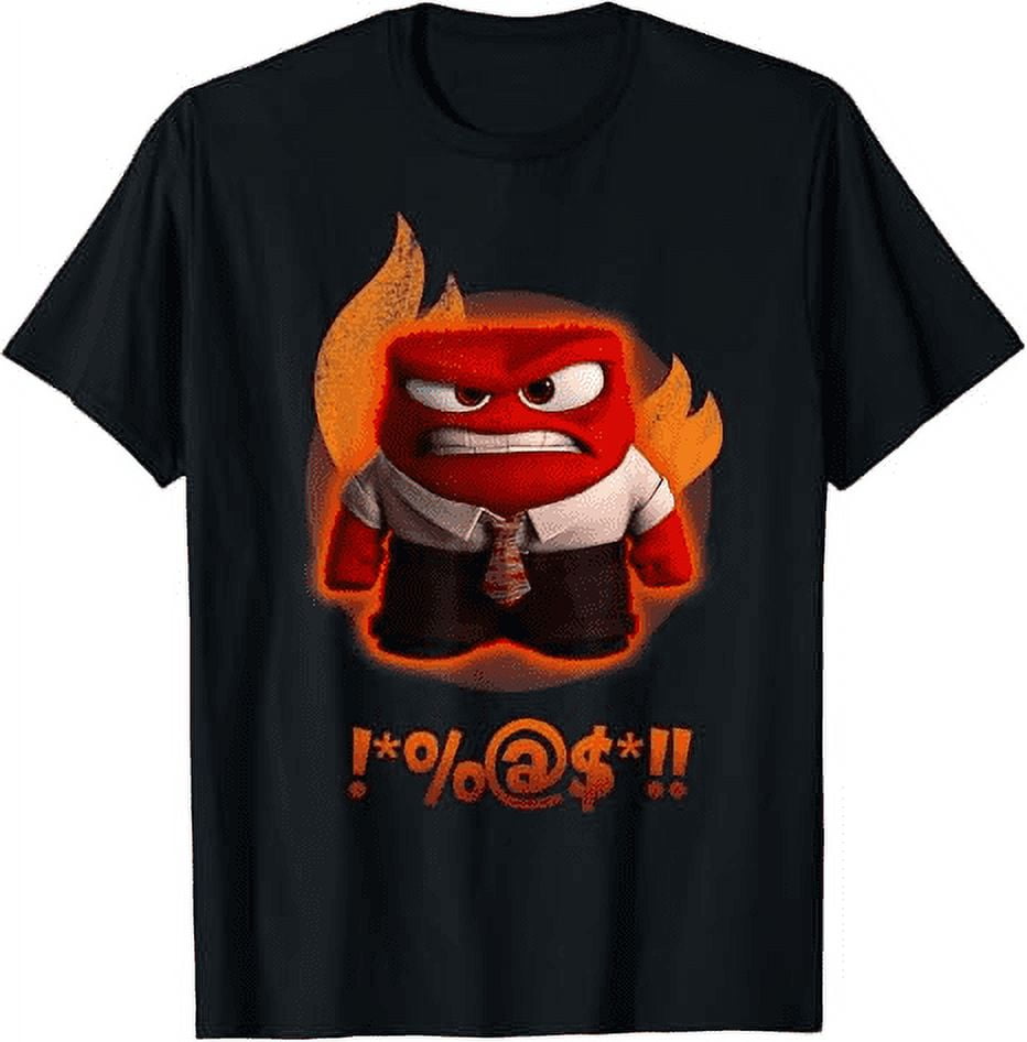 Disney Pixar Inside Out Anger Shouting Curses Fiery Shot T-Shirt ...