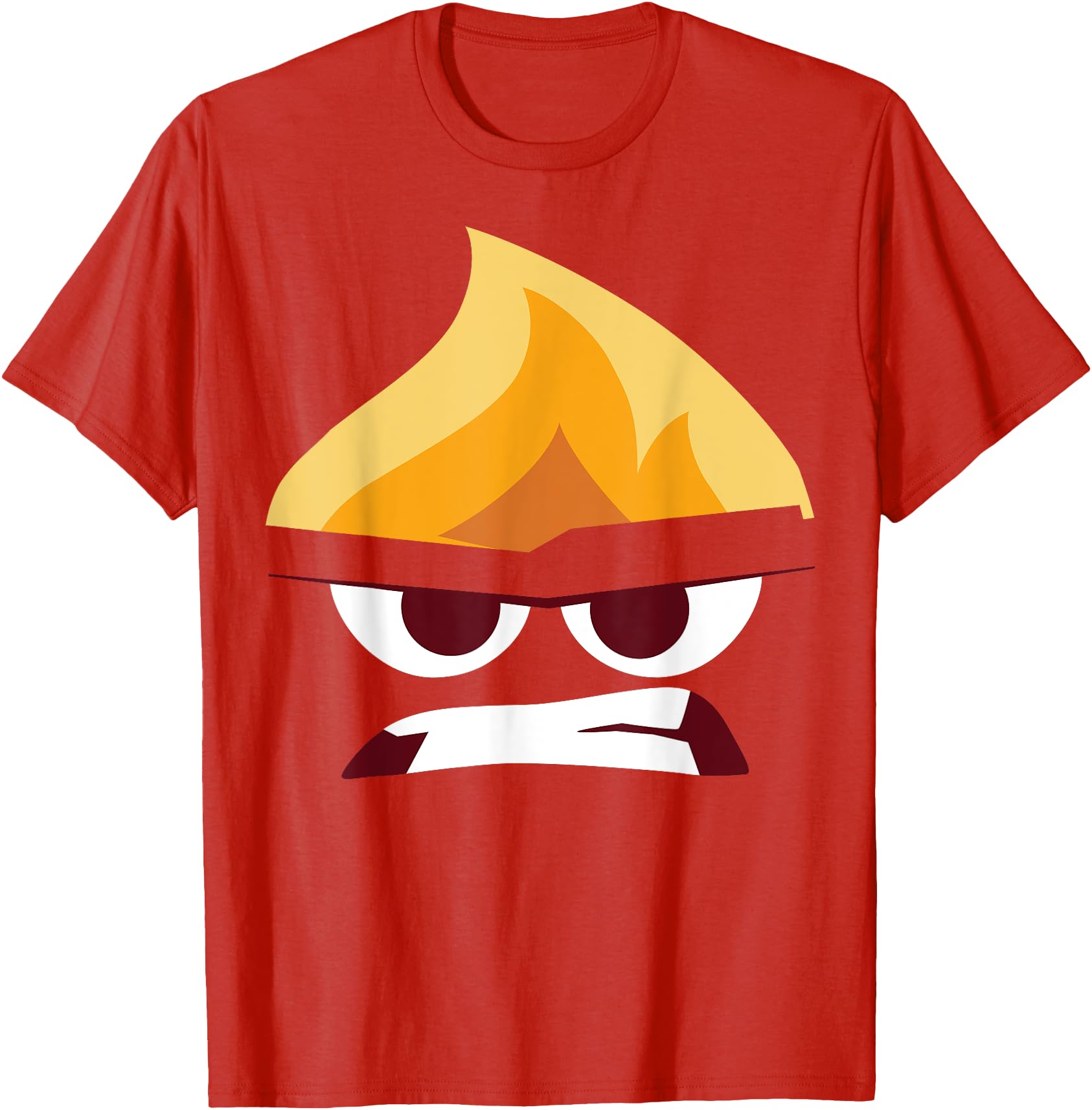 Disney Pixar Inside Out Angry Face Halloween T-Shirt - Walmart.com