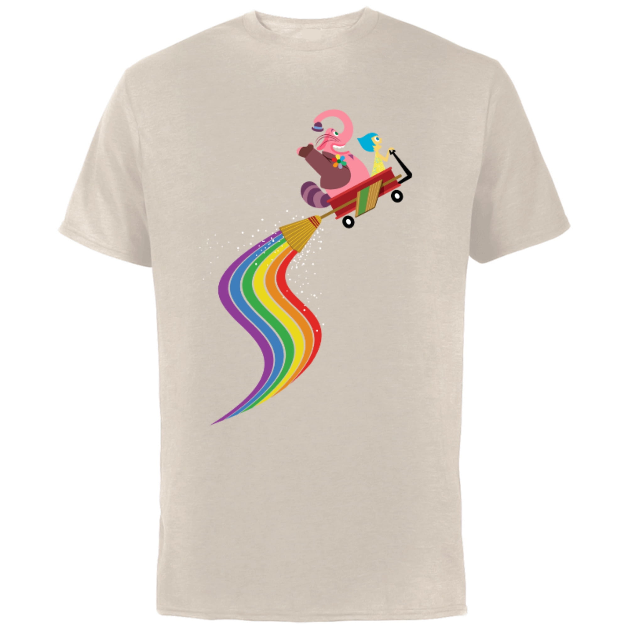 Disney Pixar Inside Out Bing Bong and Joy Rainbow T-Shirt - Short ...