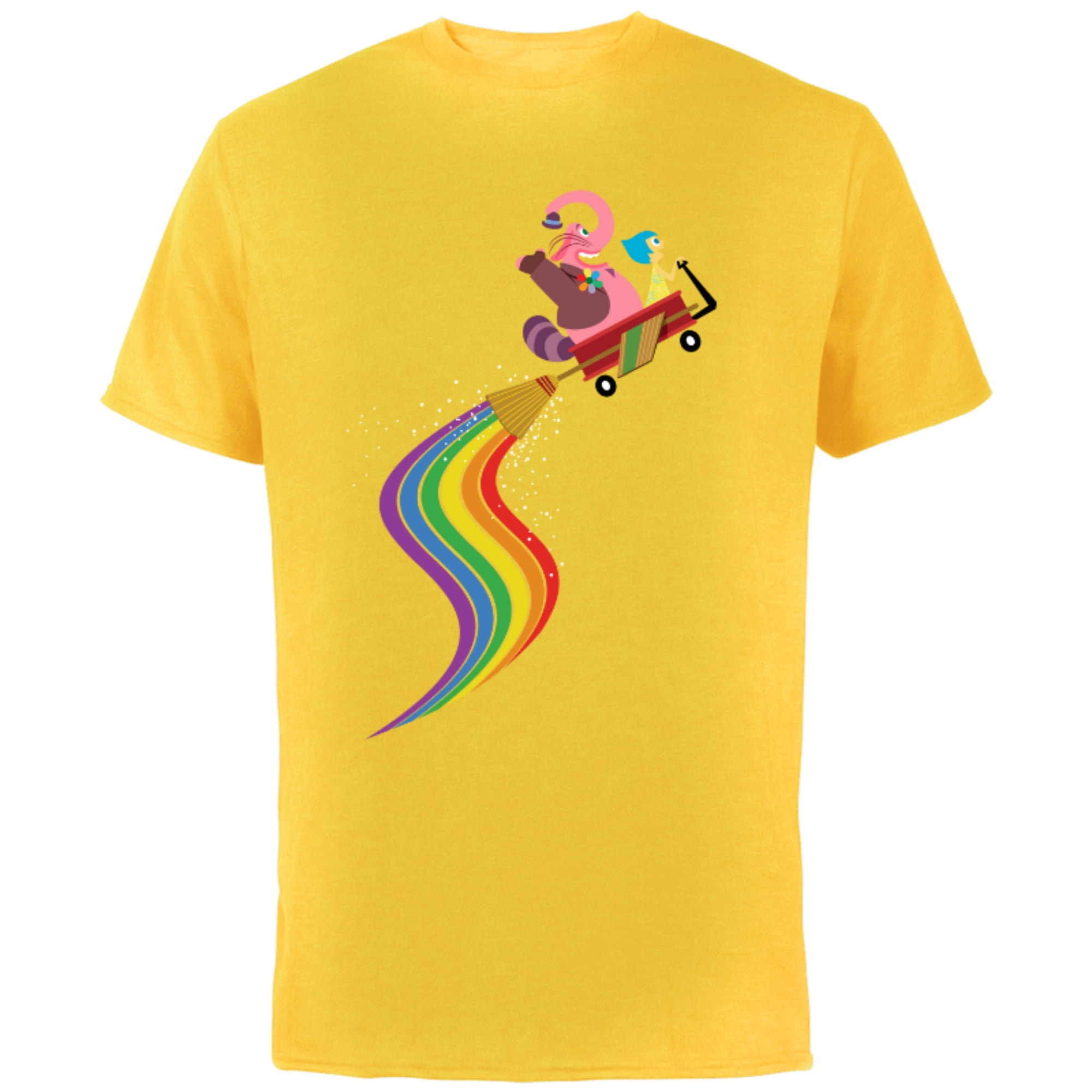 Disney Pixar Inside Out Bing Bong and Joy Rainbow T-Shirt - Short ...