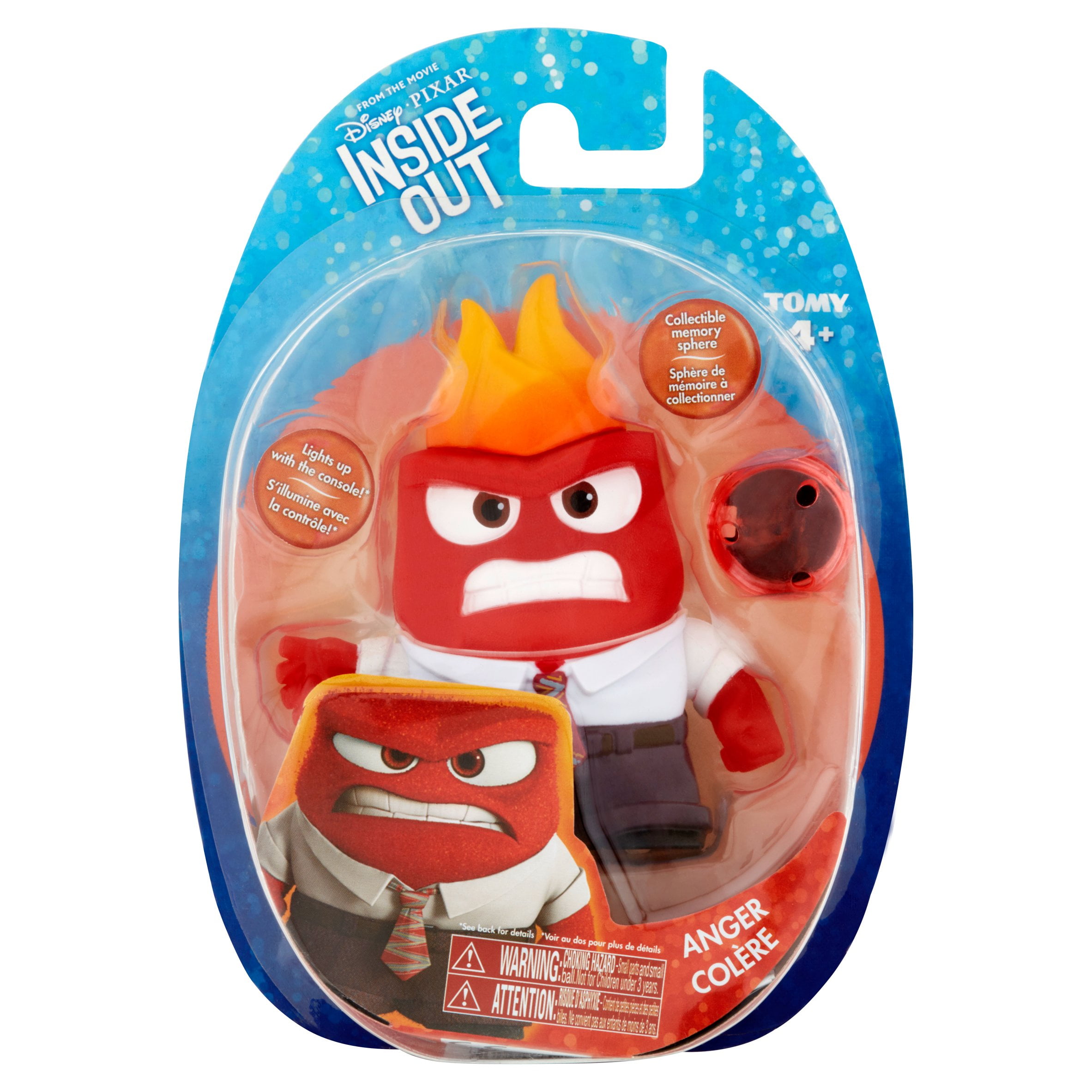 Disney Pixar Inside Out Core Figure Anger with Sphere - Walmart.com