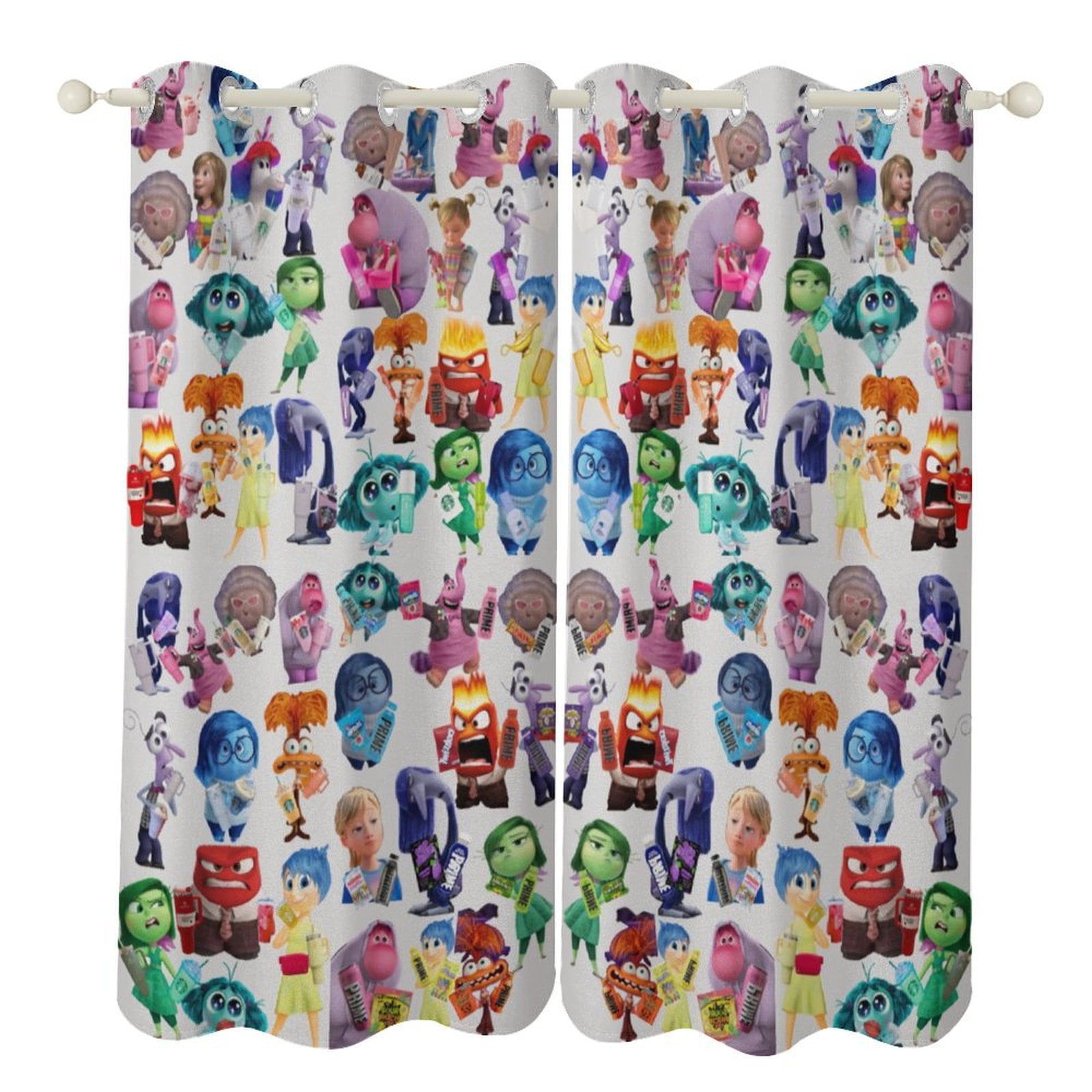 Disney-Pixar Inside Out Curtains 84 inch,2 Panels Set,100% Blackout ...