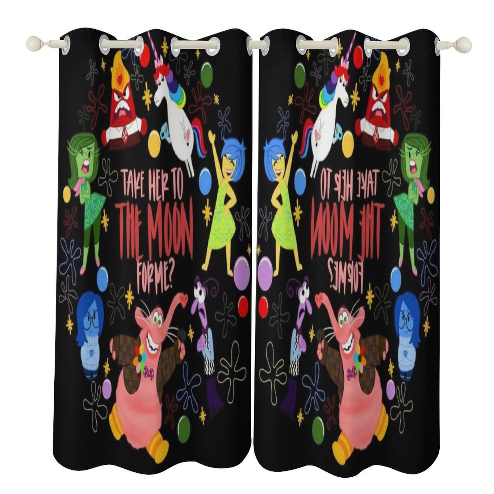 Disney-Pixar Inside Out Curtains,Blackout Curtains,Curtains for Living ...