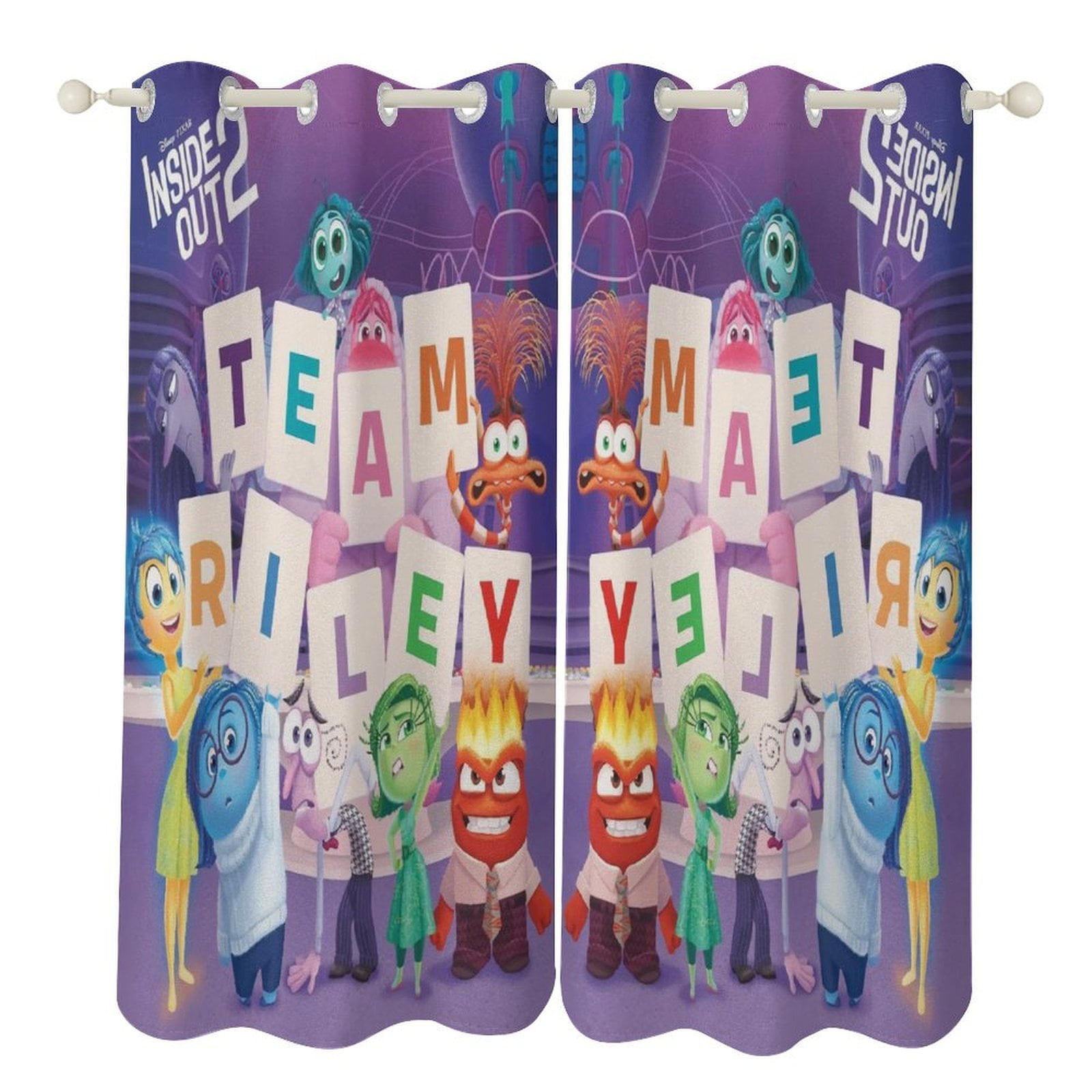 Disney-Pixar Inside Out Curtains for Kids,Cartoon BlackOut Curtain for ...