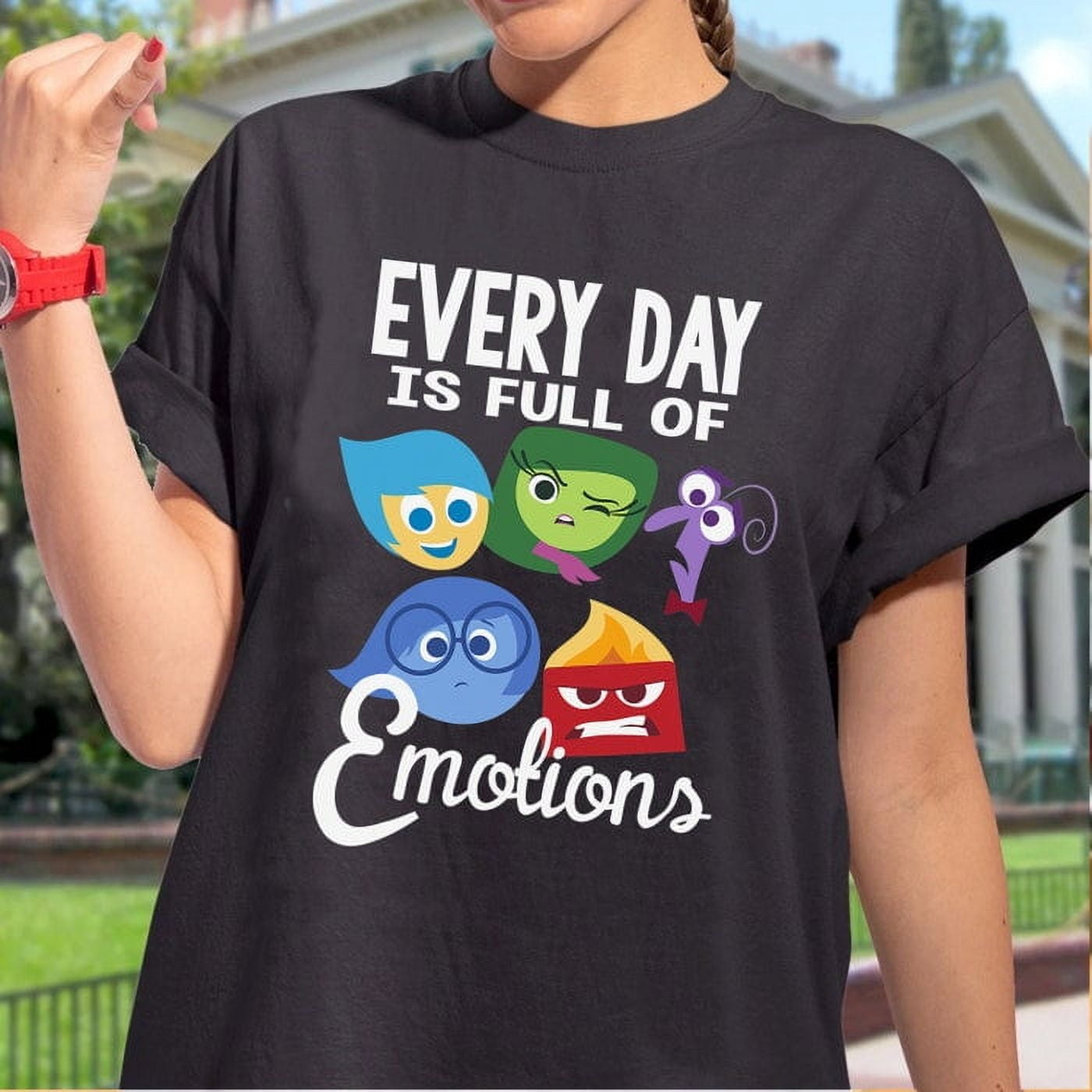 Disney Pixar Inside Out Every Day Emotions Shirt, Joy, Disgust, Fear ...
