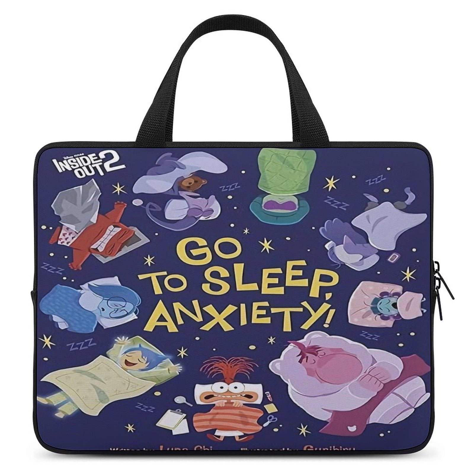 Disney-Pixar Inside Out Go to Sleep, Anxiety! Laptop Bag,Laptop Tote ...