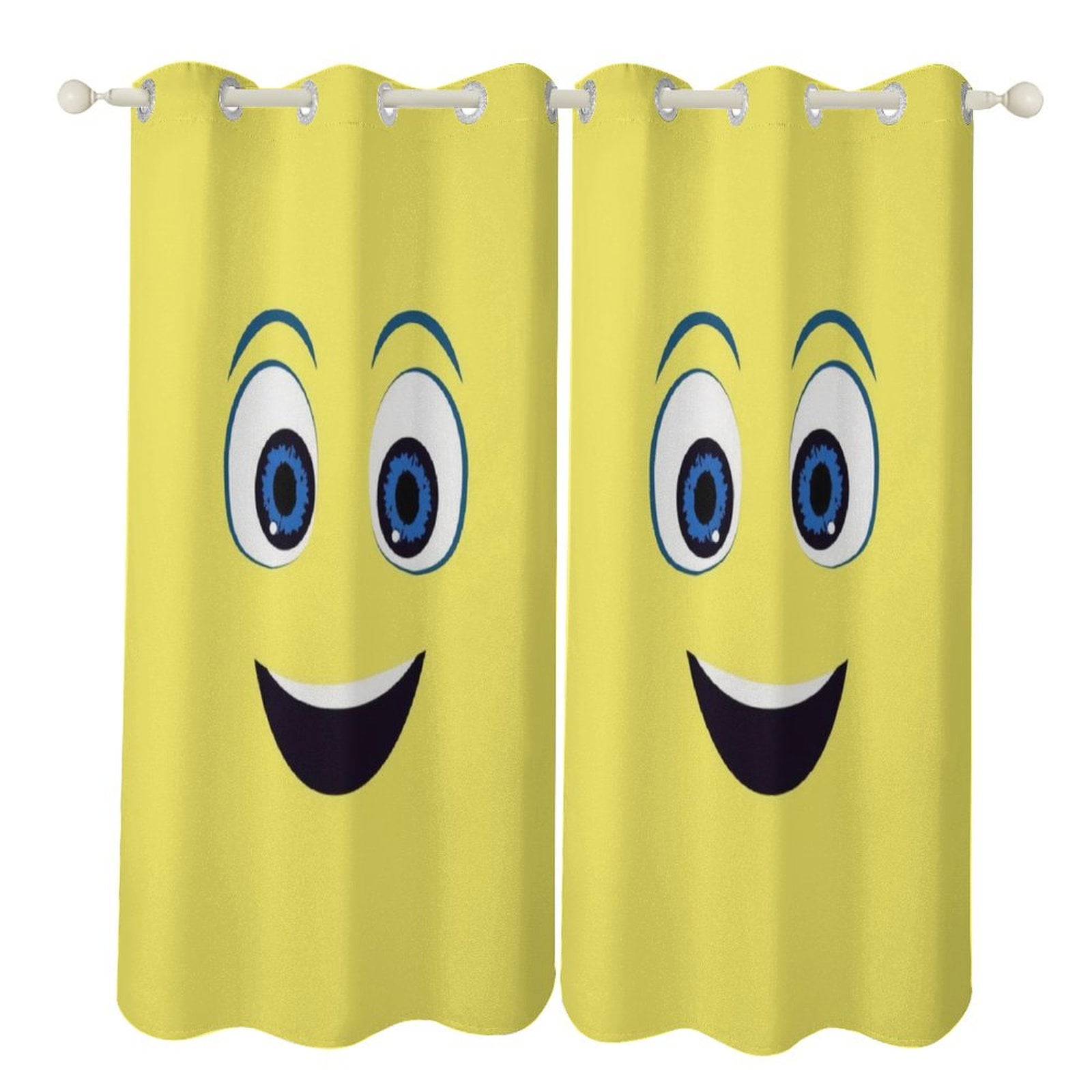 Disney-Pixar Inside Out Joy Face Curtains 72 Inch,Blackout Curtains ...