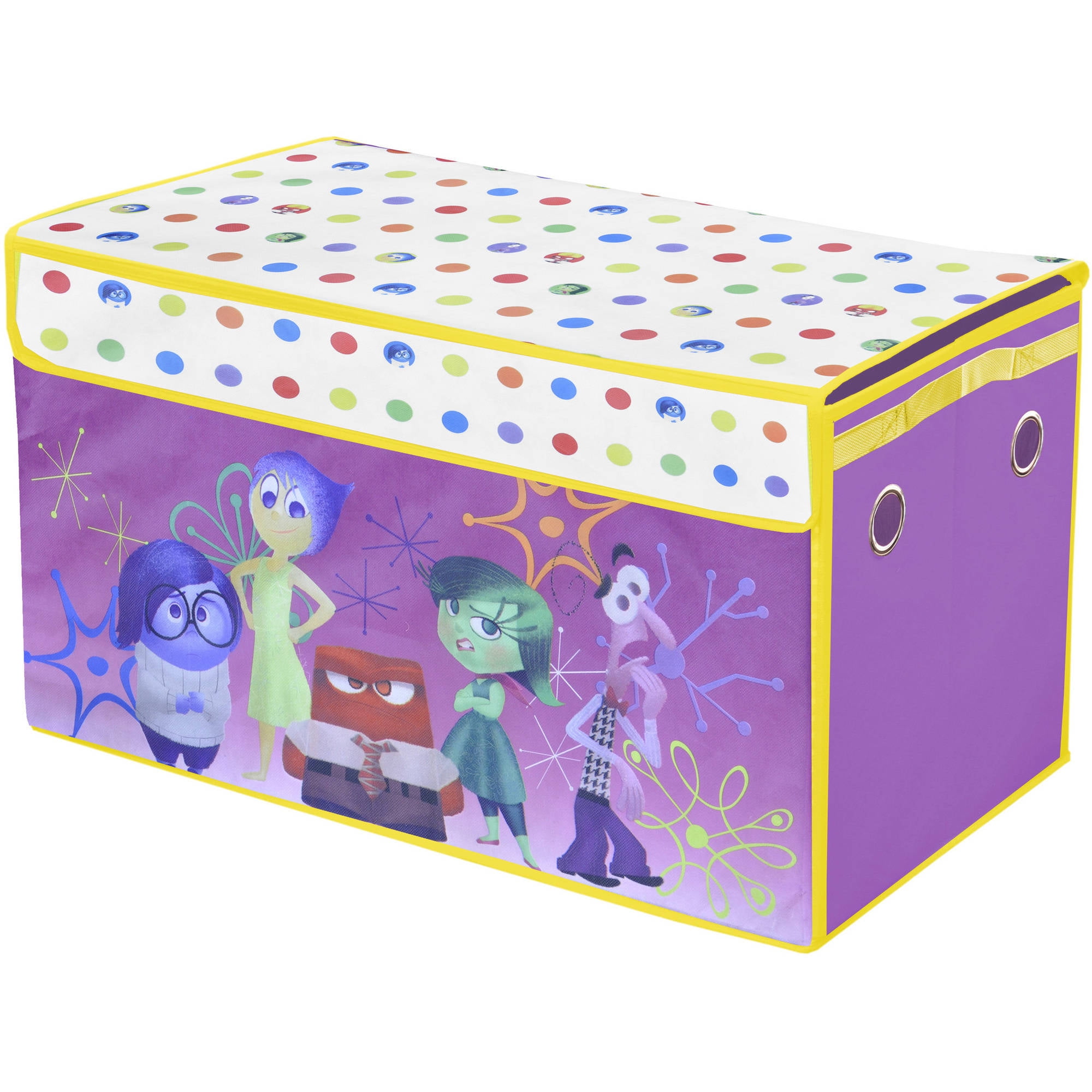 Disney Pixar Inside Out Oversized Soft Collapsible Storage Toy Trunk ...